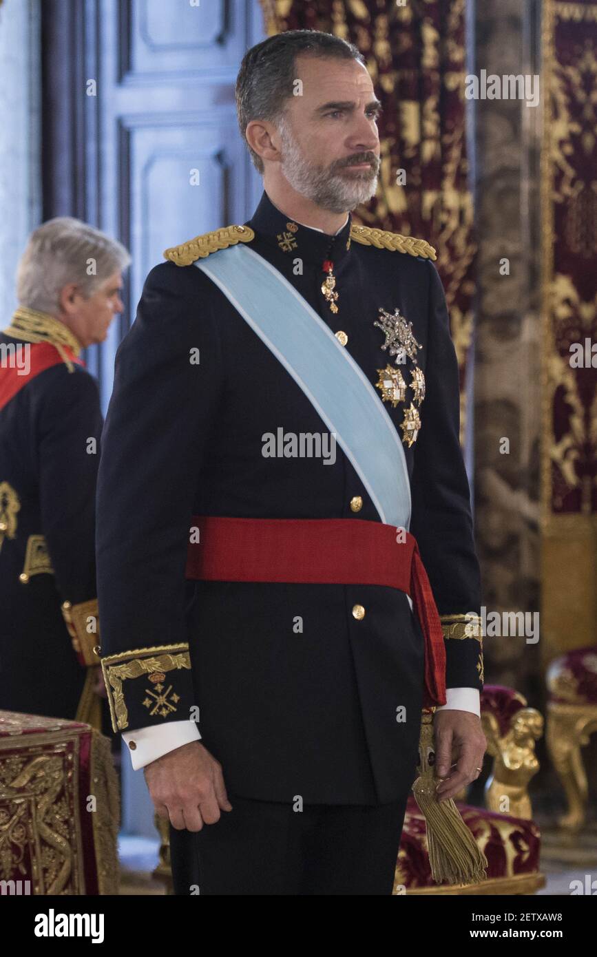Sr Zainab Abidin Bin Bakar, ambassador of Malaysia, attends to give credentials to King Felipe ...
