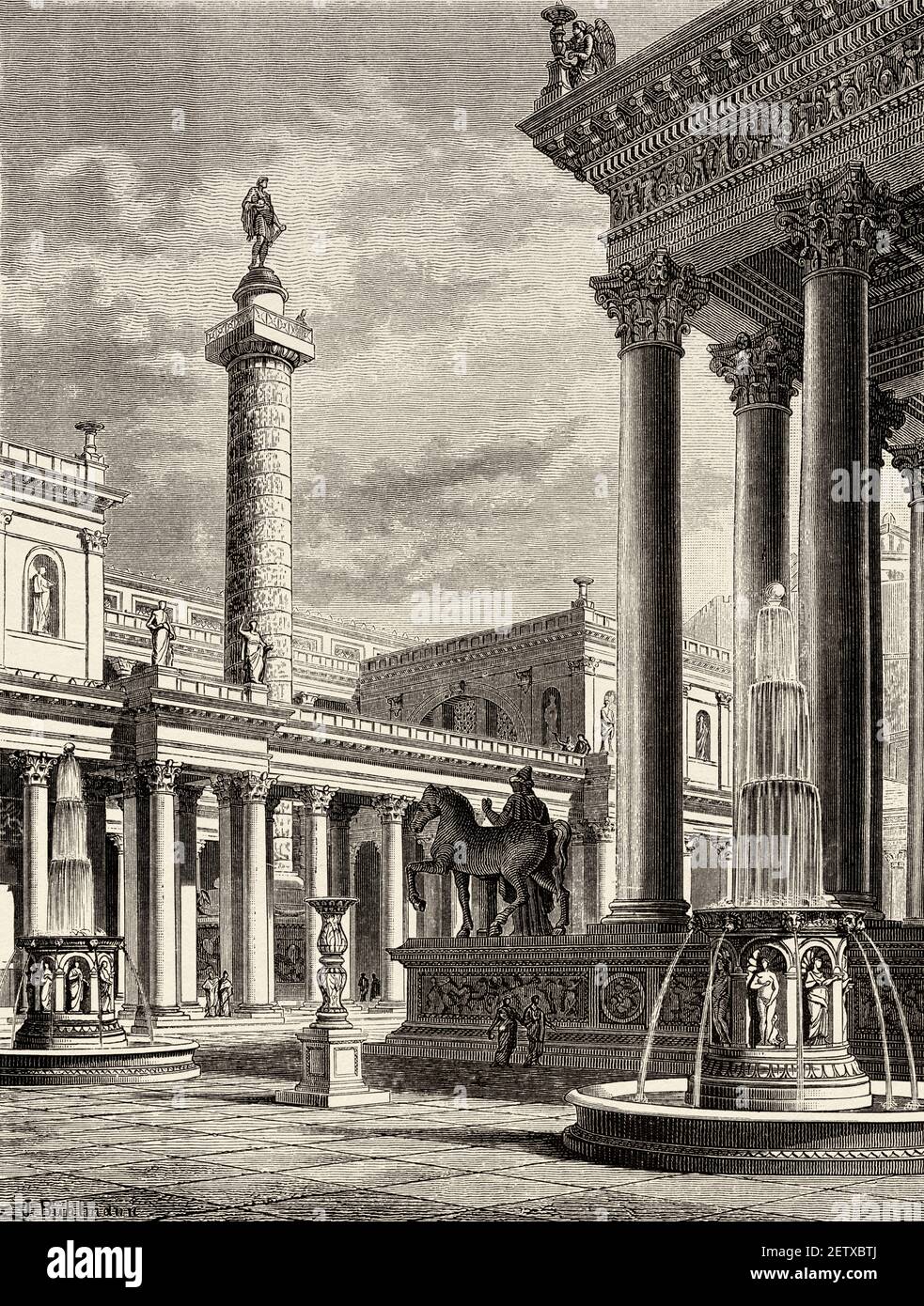 Roman forum reconstruction hi-res stock photography and images - Alamy