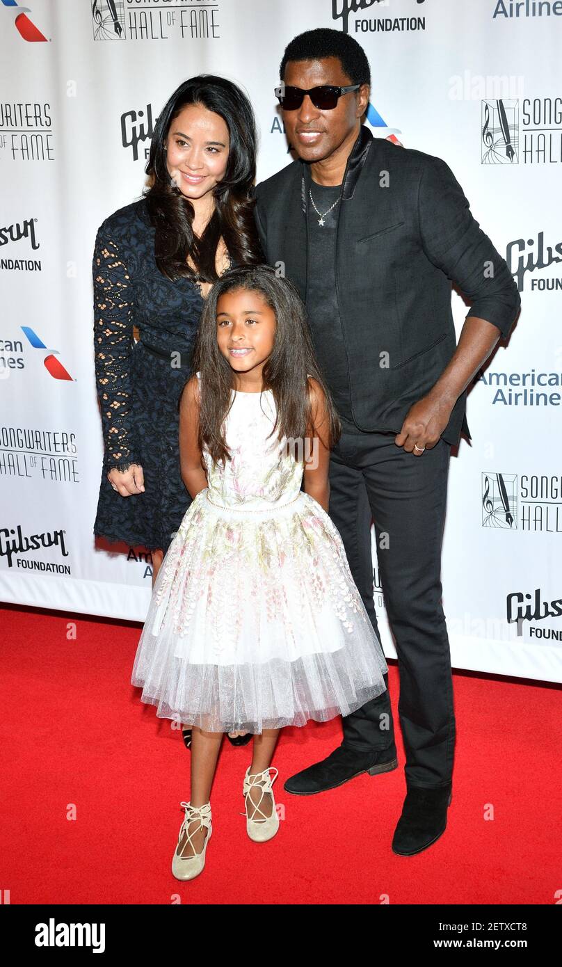 L-R: Nicole Pantenburg, Peyton Edmonds and Kenneth 'Babyface' Edmonds ...