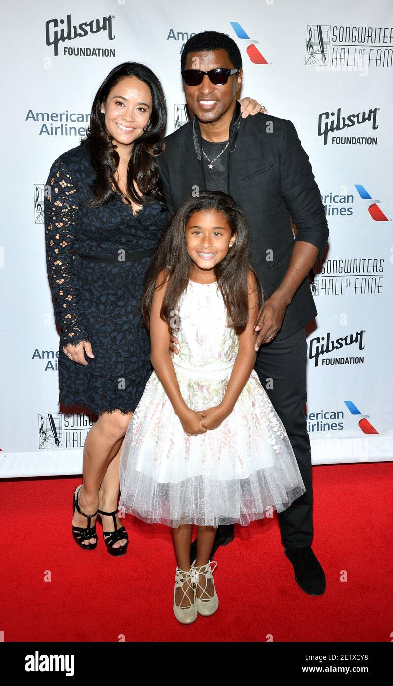 L-R: Nicole Pantenburg, Peyton Edmonds and Kenneth 'Babyface' Edmonds ...