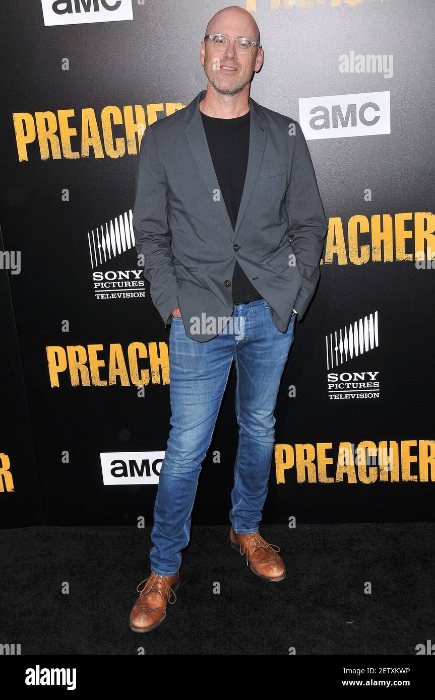 Sam Catlin arrives at AMC's "Preacher" Season 2 Premiere Screening held ...