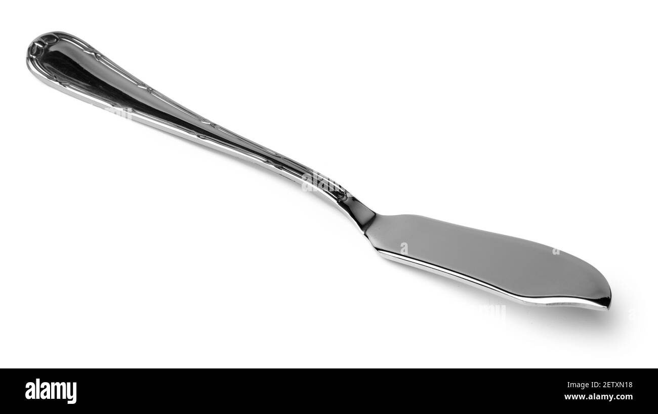 Dining knife for fish isolated on white background Stock Photo - Alamy