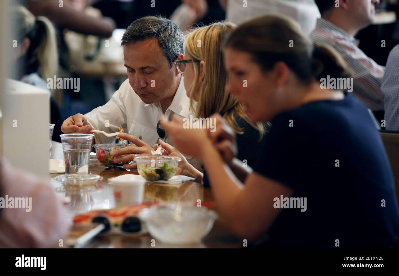 Customers dine June 15, 2017, at Revival Food Hall in Chicago's Loop ...