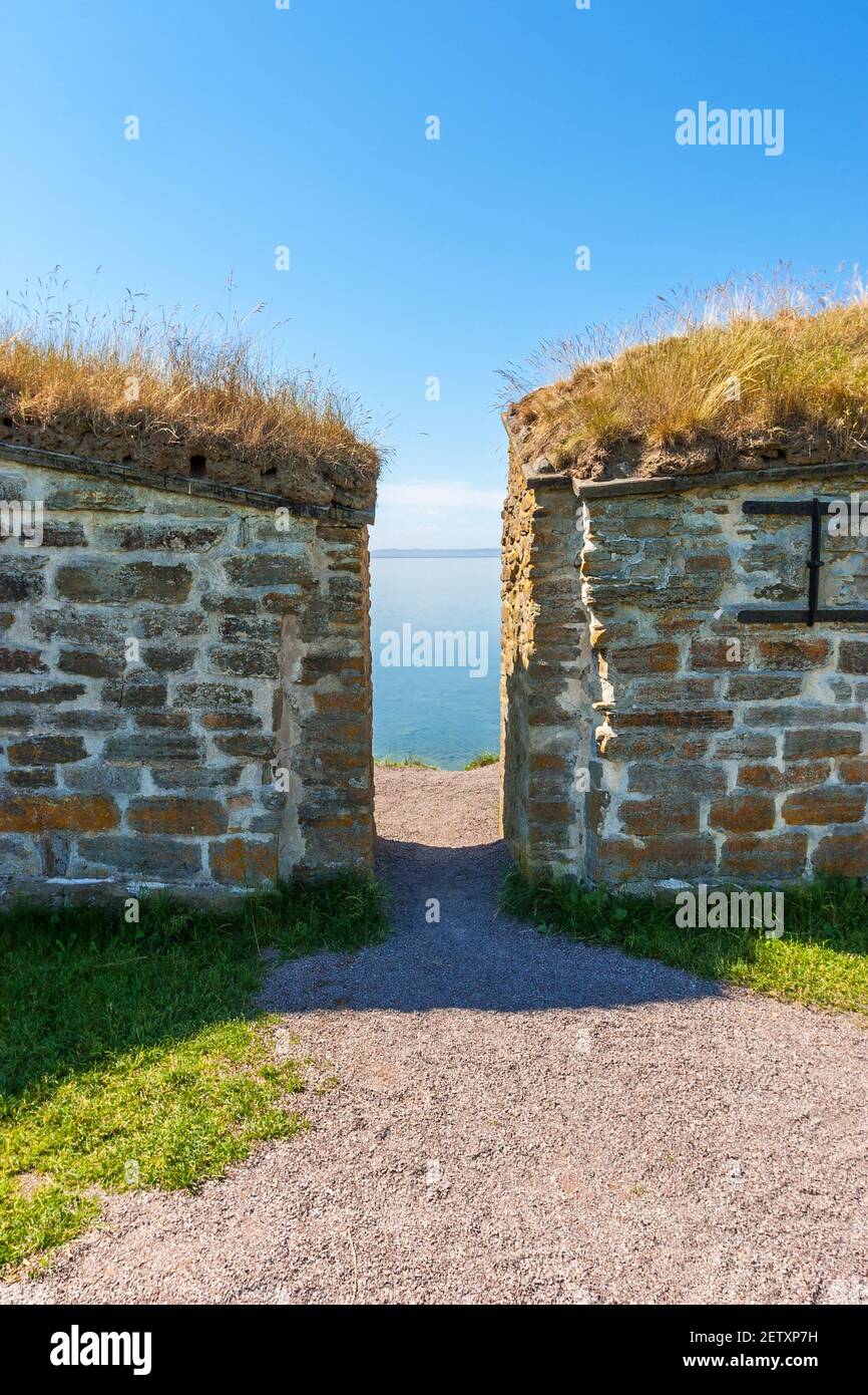 Path through the Castle's wall Stock Photo - Alamy
