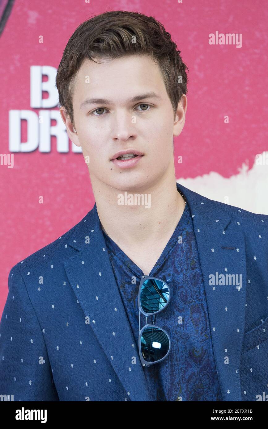 American actor Ansel Elgort attends to the presentation of the film ...