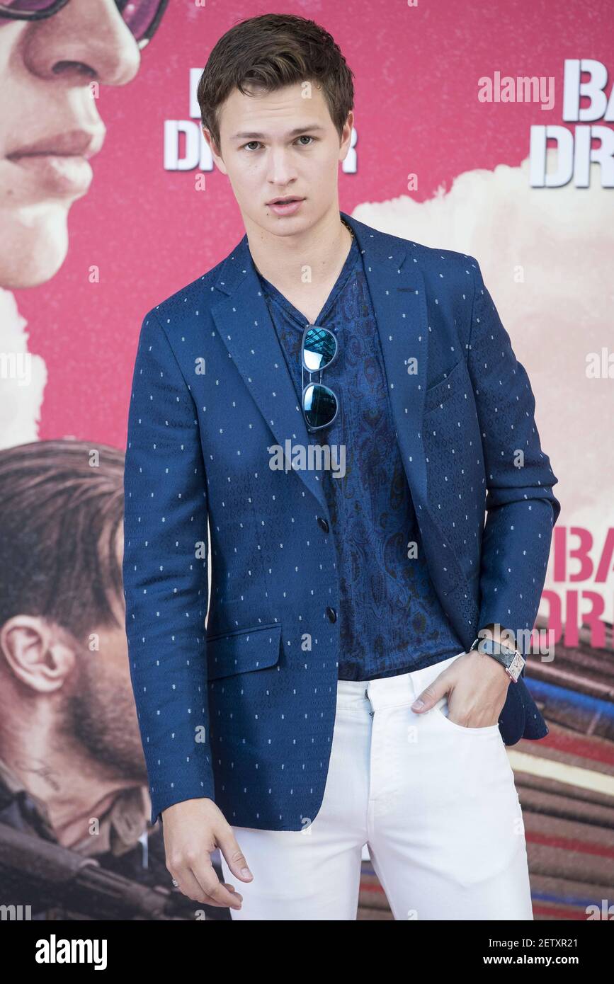 American actor Ansel Elgort attends to the presentation of the film ...