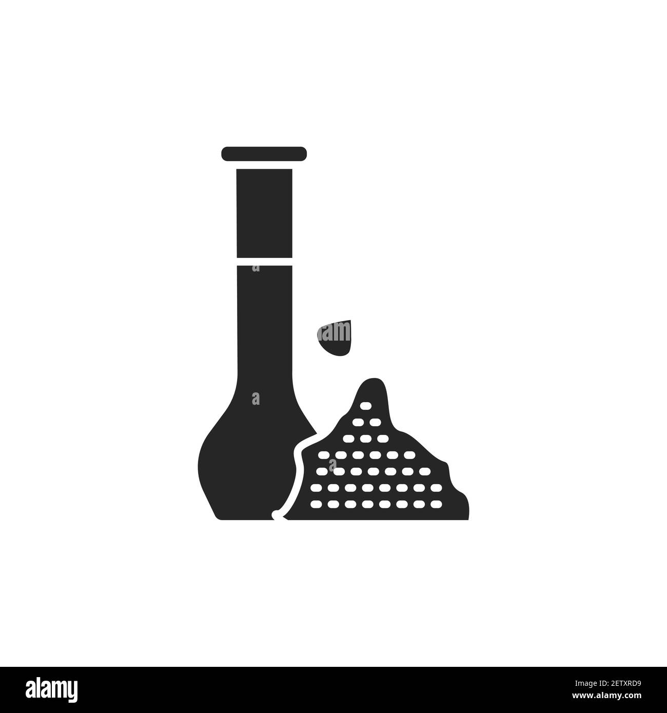 Black cumin vegetable oil glass bottle black glyph icon. Natural ...