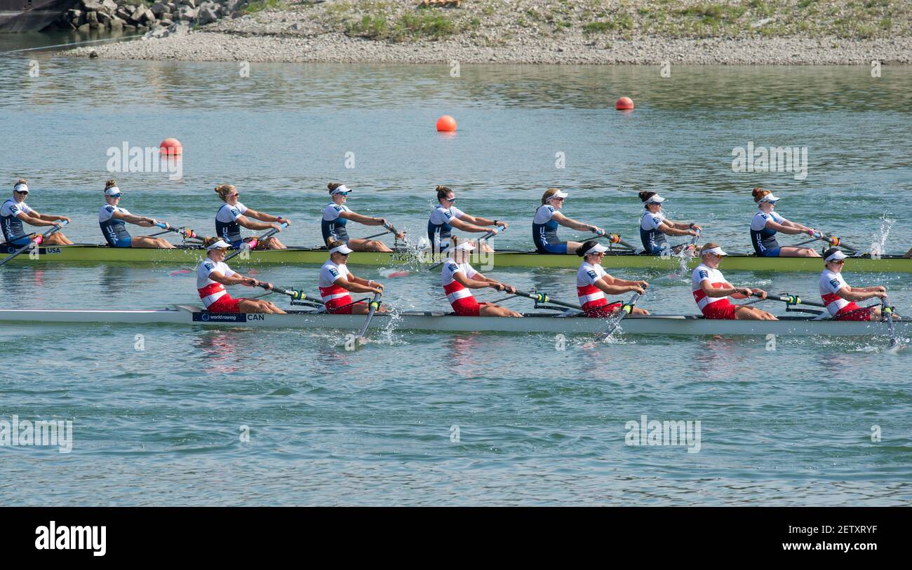 Linz, Austria, Sunday, 1st Sept 2019, FISA World Rowing Championship ...