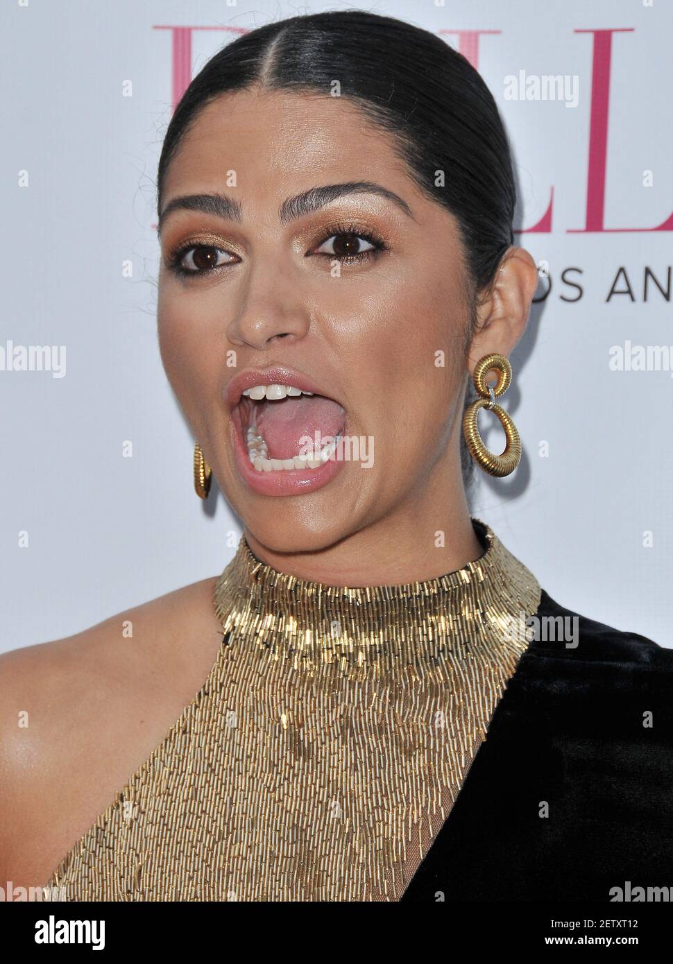 Camila Alves arrives at the BELLA Los Angeles Summer Issue Cover Party ...