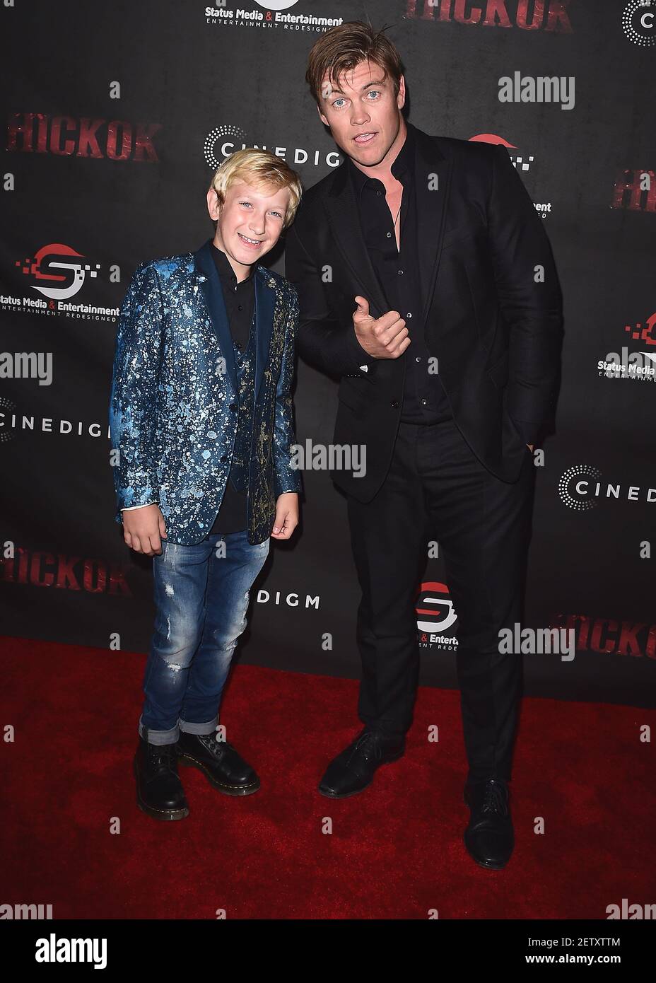 LOS ANGELES, CA - JUNE 22: Hunter Fischer and Luke Hemsworth at the Los ...