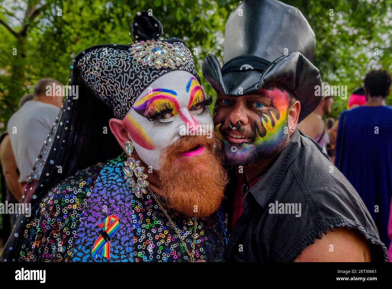 2017 New York City Drag March remembering and honoring Gilbert Baker ...