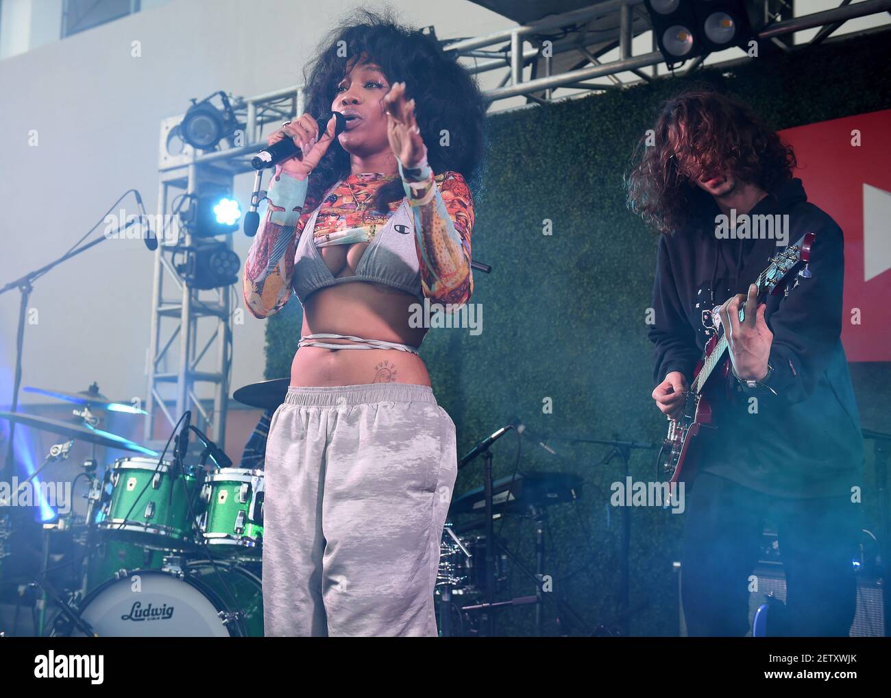 HOLLYWOOD - JUNE 24: Sza at YouTube Pre-BET Awards party at NeueHouse ...
