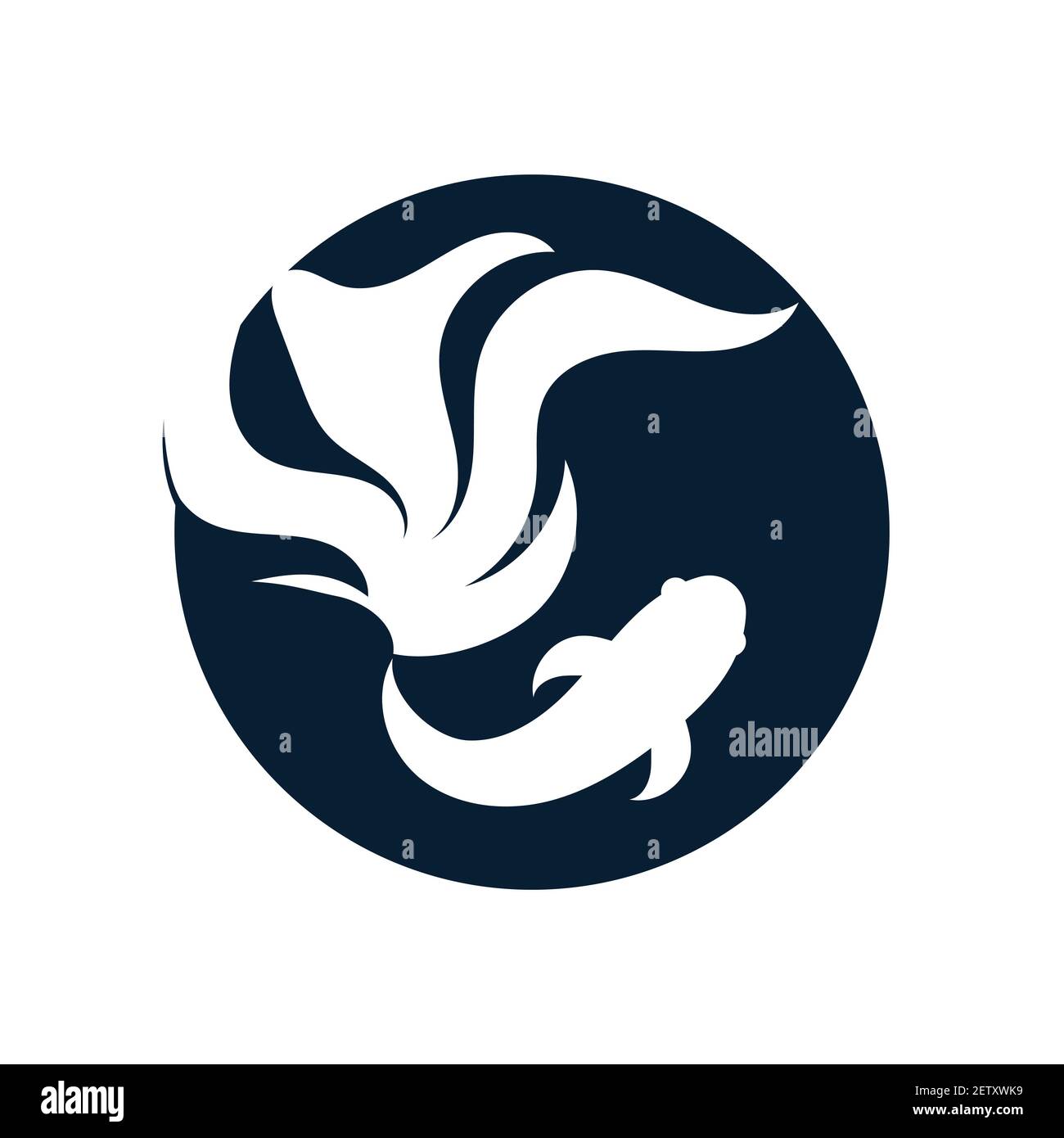 Fish animal aquatic logo beta fish design vector and illustration Stock ...