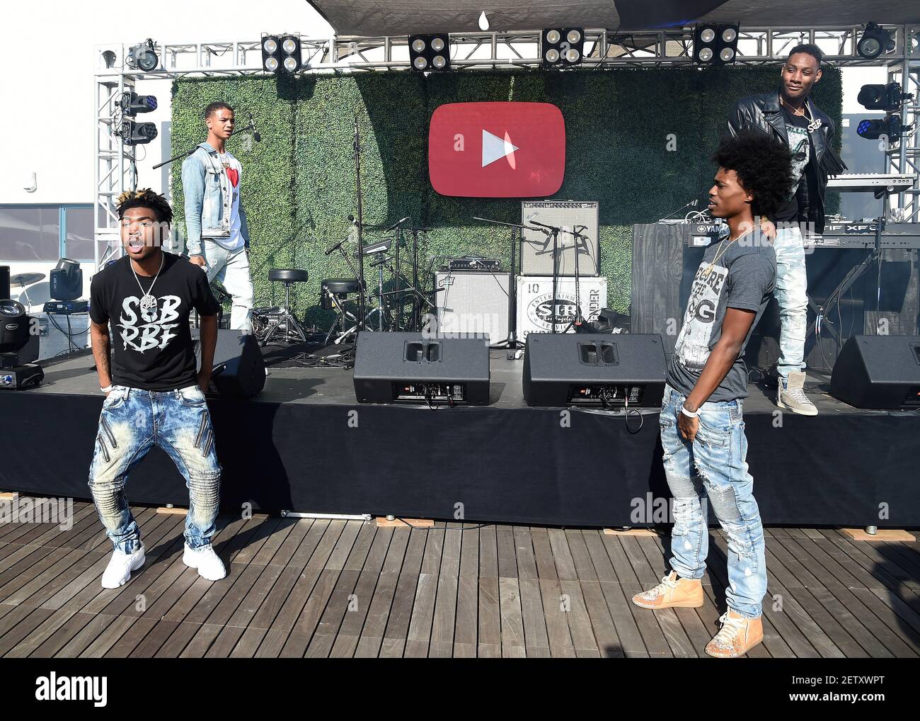 HOLLYWOOD - JUNE 24: SOB x RBE at YouTube Pre-BET Awards party at ...