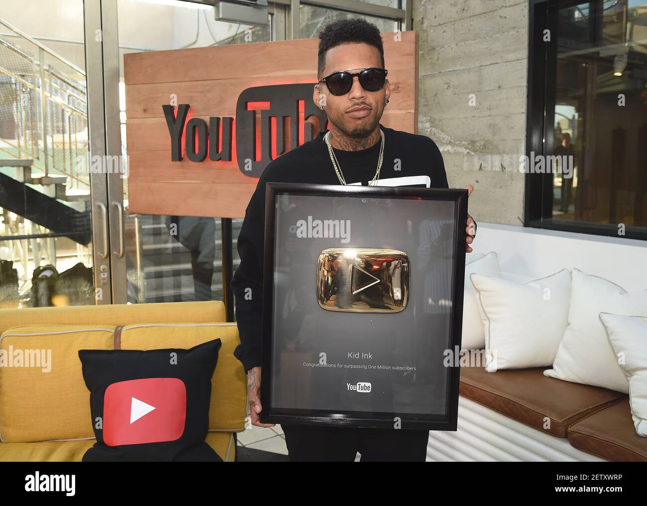 HOLLYWOOD - JUNE 24: Kid Ink at YouTube Pre-BET Awards party at ...