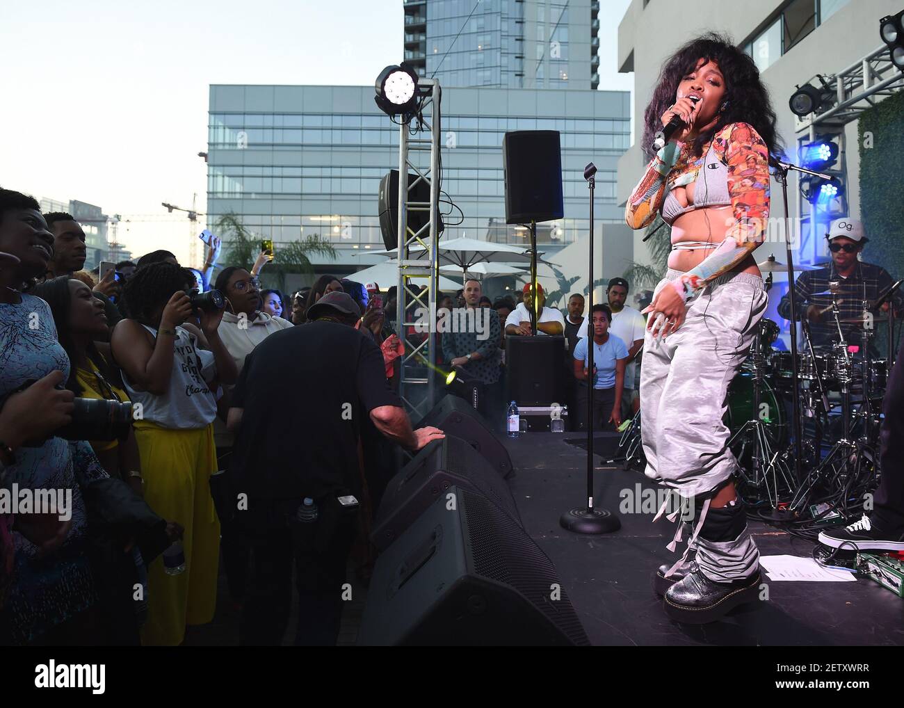 HOLLYWOOD - JUNE 24: Sza at YouTube Pre-BET Awards party at NeueHouse ...