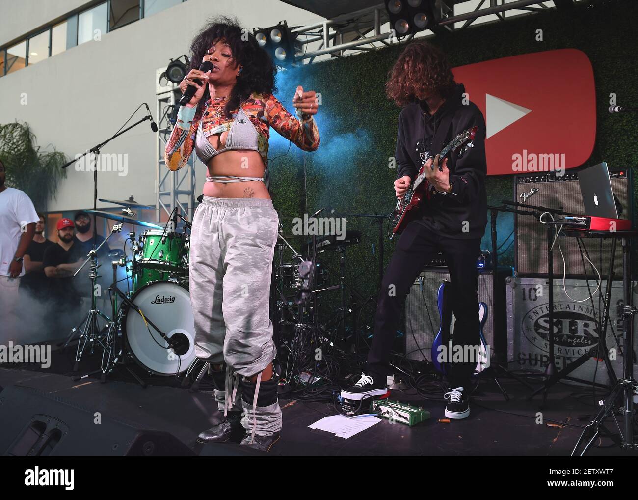 HOLLYWOOD - JUNE 24: Sza at YouTube Pre-BET Awards party at NeueHouse ...