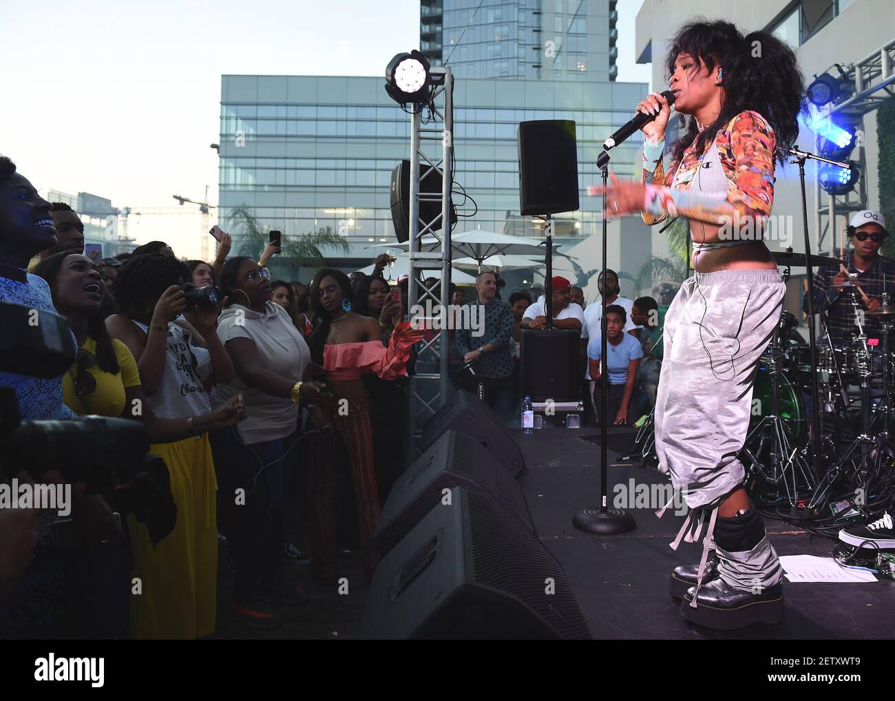 HOLLYWOOD - JUNE 24: Sza at YouTube Pre-BET Awards party at NeueHouse ...