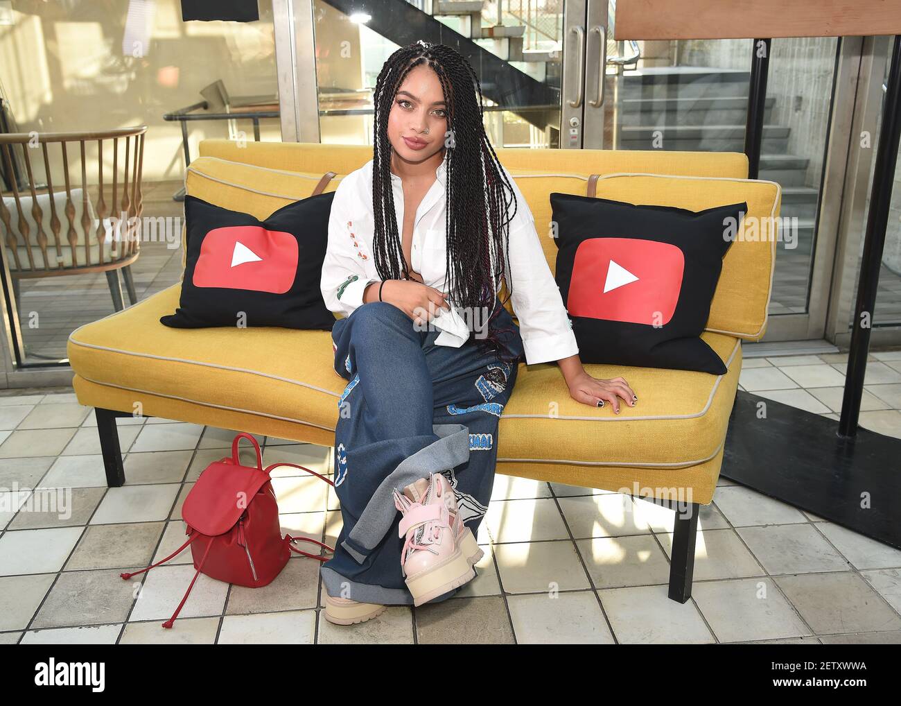 HOLLYWOOD - JUNE 24: Kiana Ledé attends the YouTube Pre-BET Awards ...