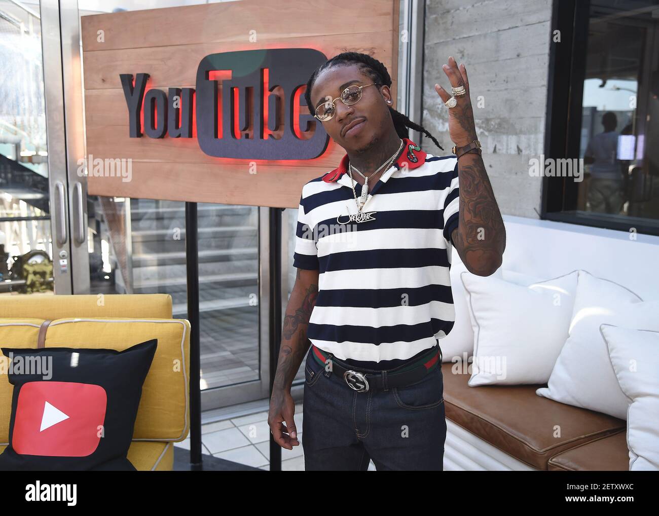 HOLLYWOOD - JUNE 24: Singer Jacquees attends the YouTube Pre-BET Awards ...