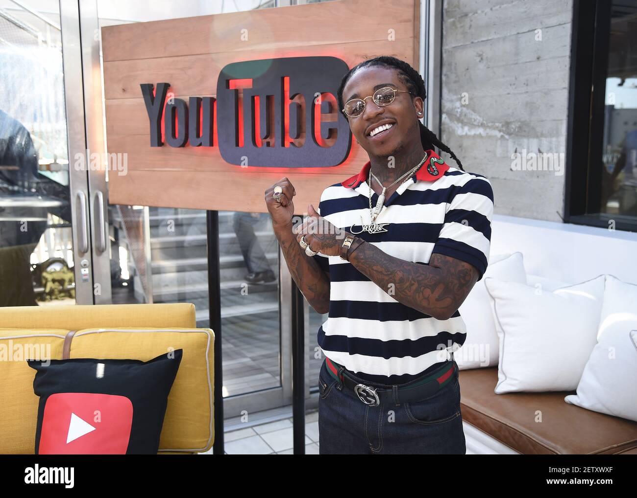 HOLLYWOOD - JUNE 24: Singer Jacquees attends the YouTube Pre-BET Awards ...