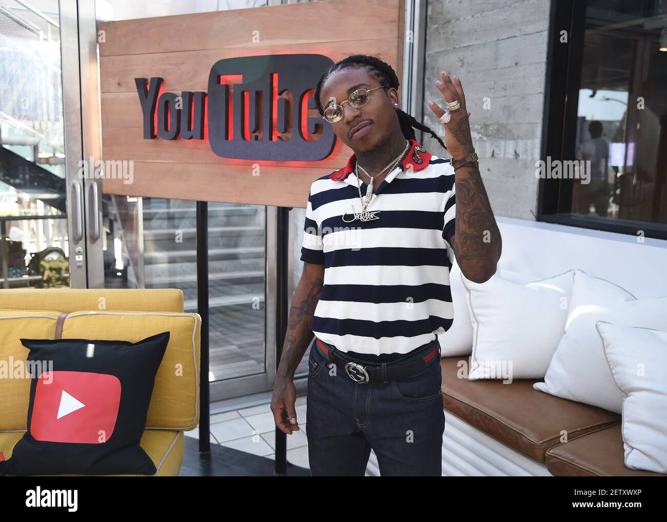 HOLLYWOOD - JUNE 24: Singer Jacquees attends the YouTube Pre-BET Awards ...