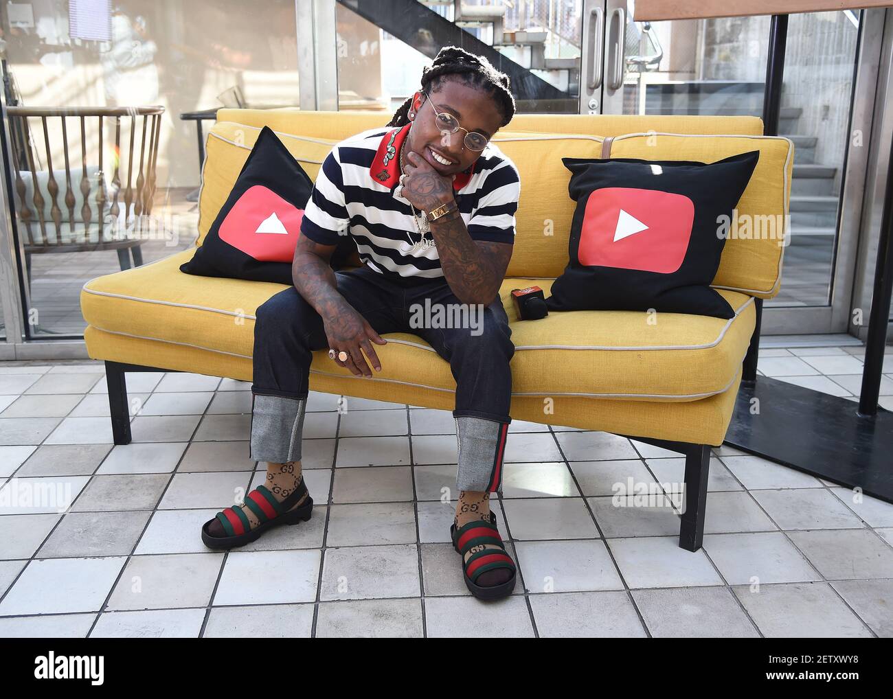 HOLLYWOOD - JUNE 24: Singer Jacquees attends the YouTube Pre-BET Awards ...
