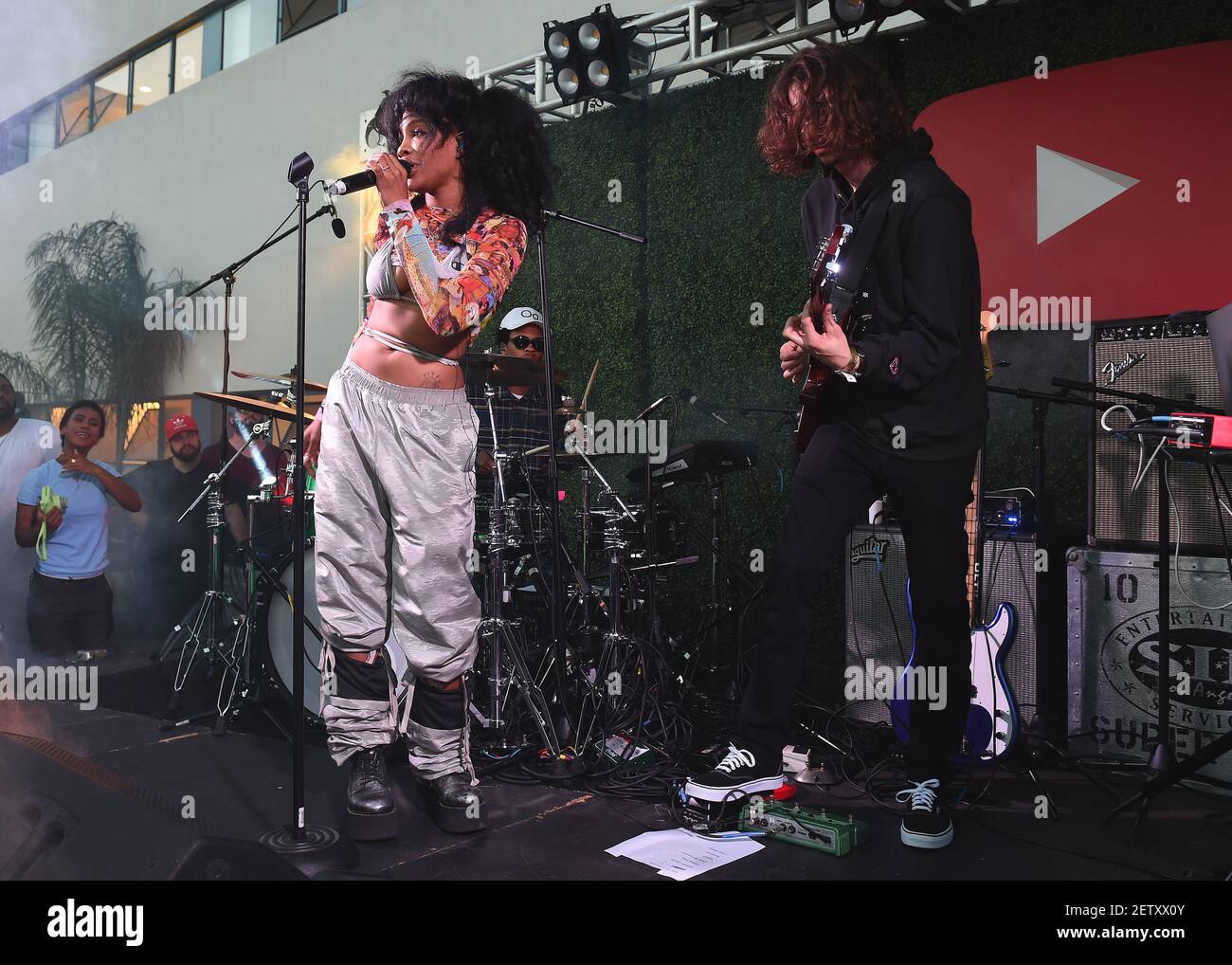 HOLLYWOOD - JUNE 24: Sza at YouTube Pre-BET Awards party at NeueHouse ...