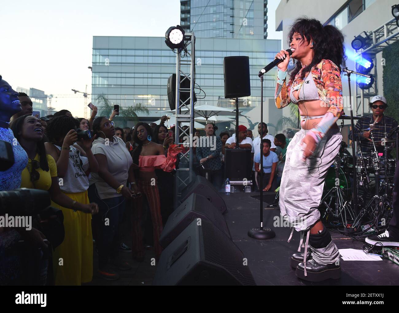 HOLLYWOOD - JUNE 24: Sza at YouTube Pre-BET Awards party at NeueHouse ...