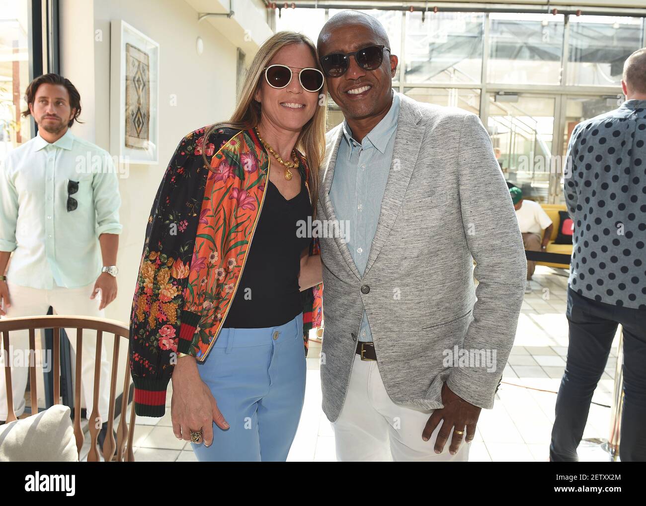 HOLLYWOOD - JUNE 24: Vivien Lewit and Kevin Liles at YouTube Pre-BET ...