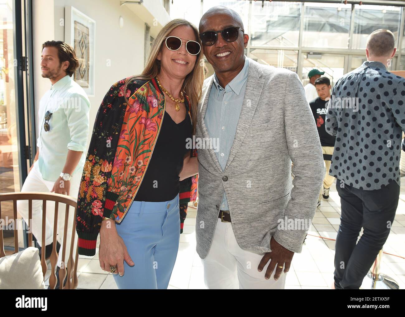 HOLLYWOOD - JUNE 24: Vivien Lewit and Kevin Liles at YouTube Pre-BET ...