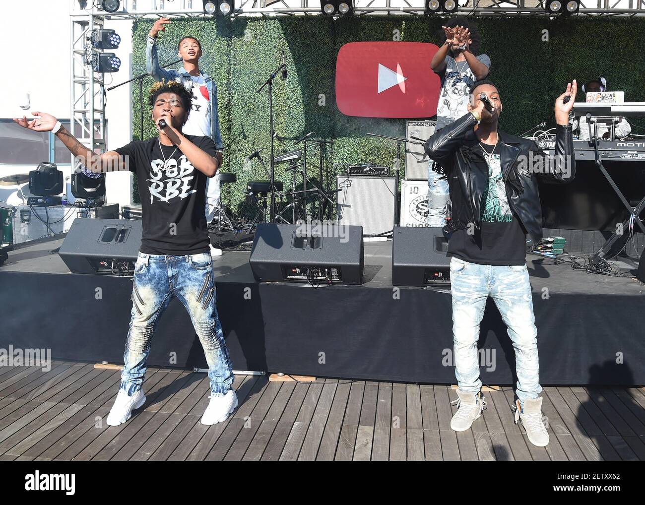 HOLLYWOOD - JUNE 24: SOB x RBE at YouTube Pre-BET Awards party at ...