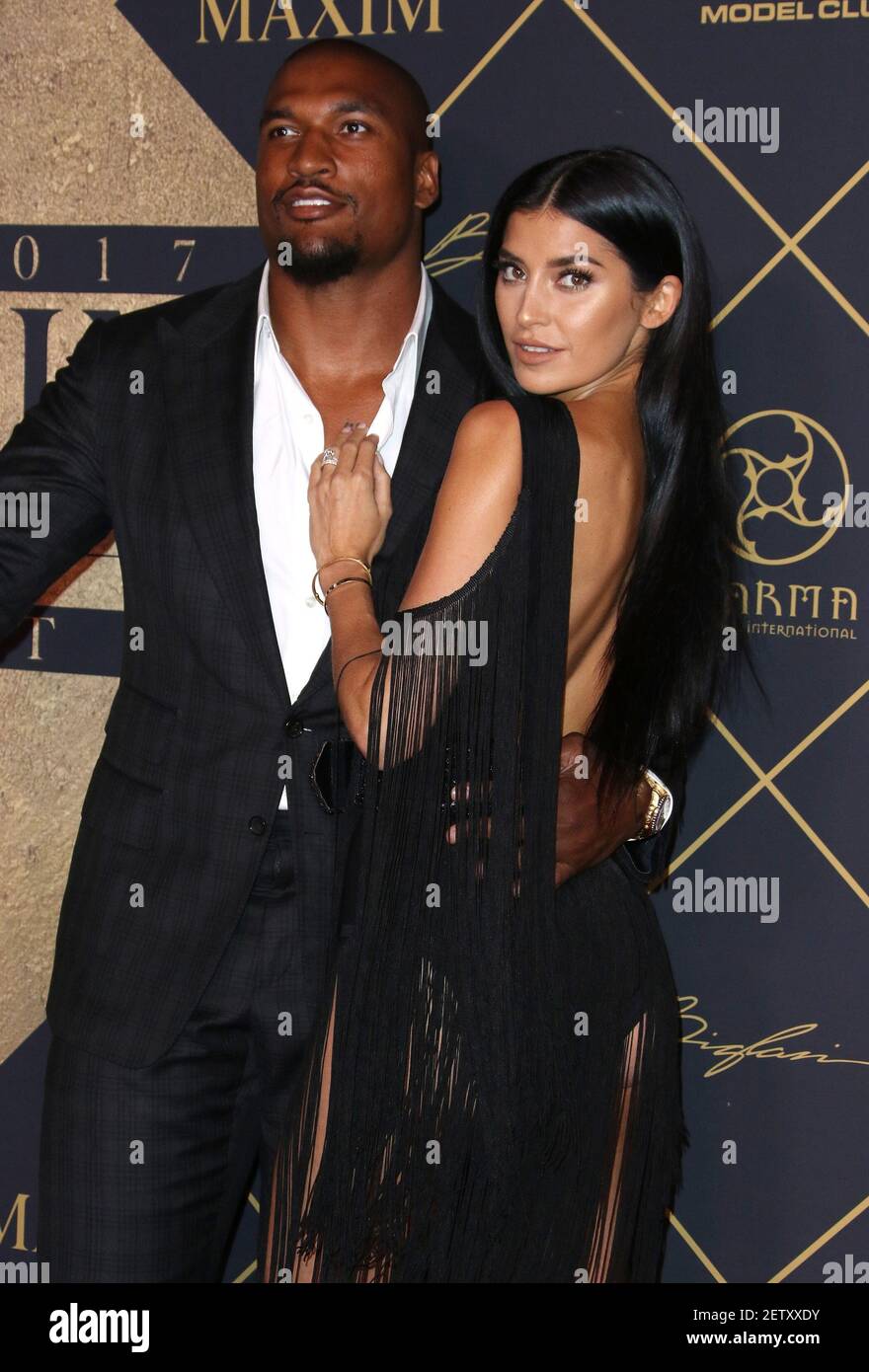 Actress Nicole Williams and Larry English at The 2017 MAXIM Hot 100 Party, produced by Karma ...