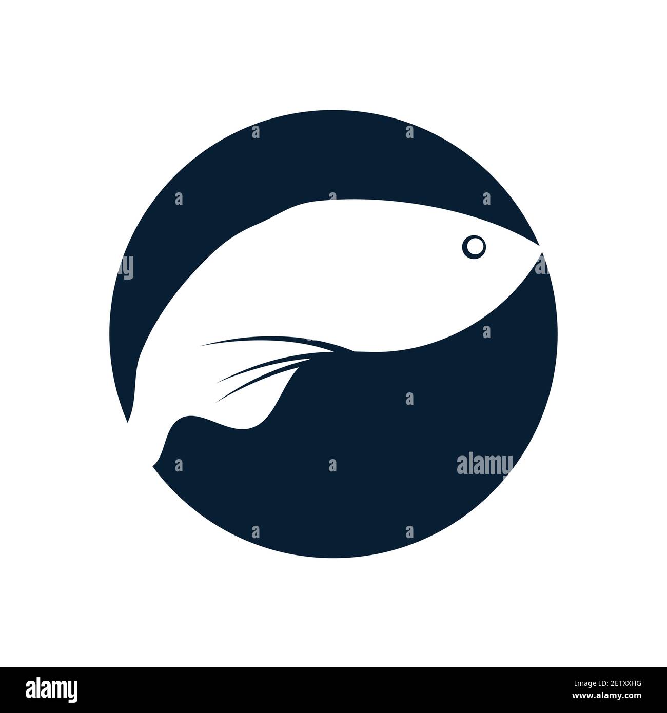 Fish animal aquatic logo beta fish design vector and illustration Stock ...