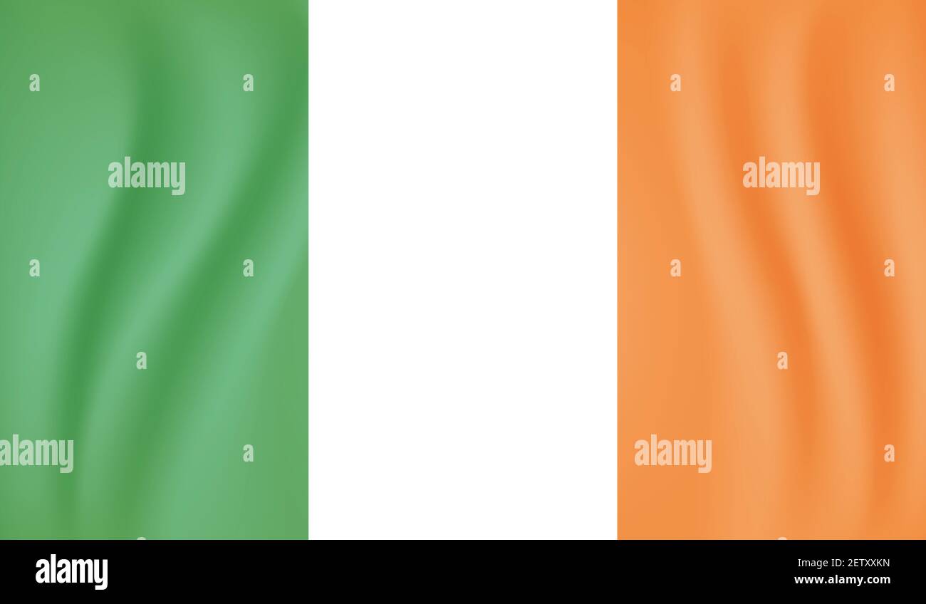 Waving ireland flag hi-res stock photography and images - Alamy