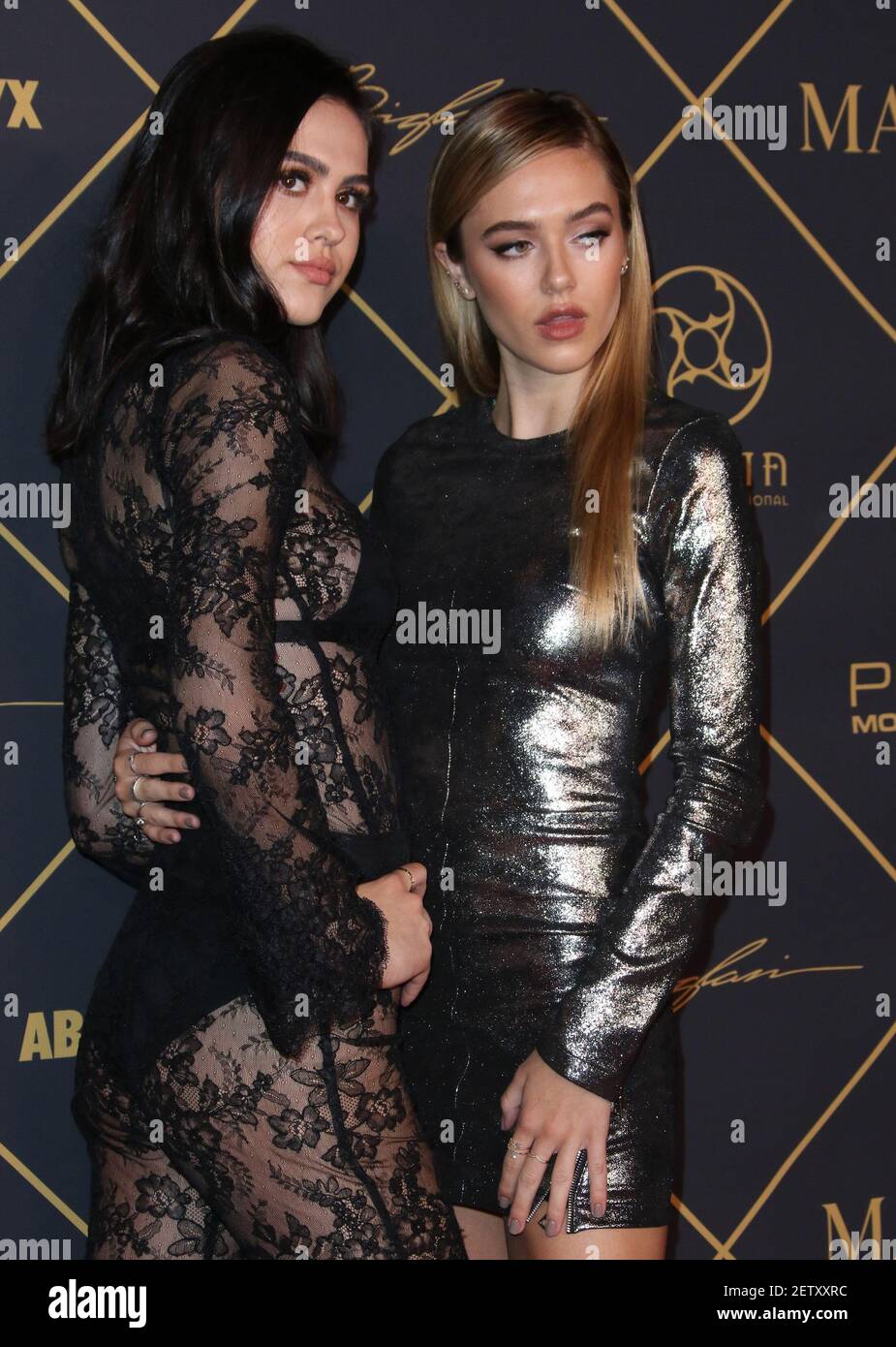Models Amelia Hamlin and Delilah Belle Hamlin at The 2017 MAXIM Hot 100 Party, produced by Karma ...