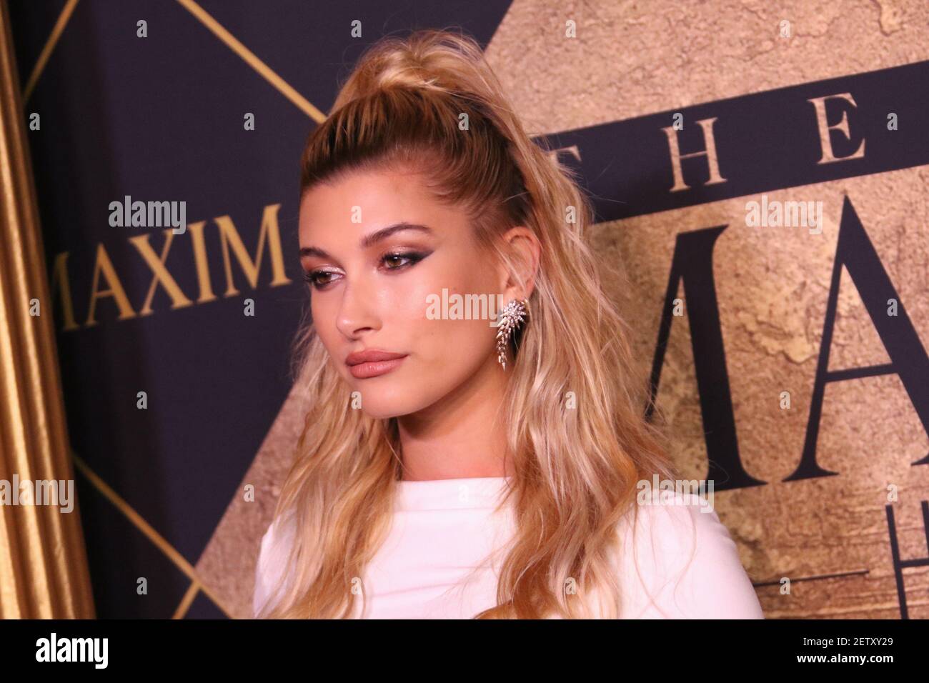 Model Hailey Baldwin at The 2017 MAXIM Hot 100 Party, produced by Karma ...