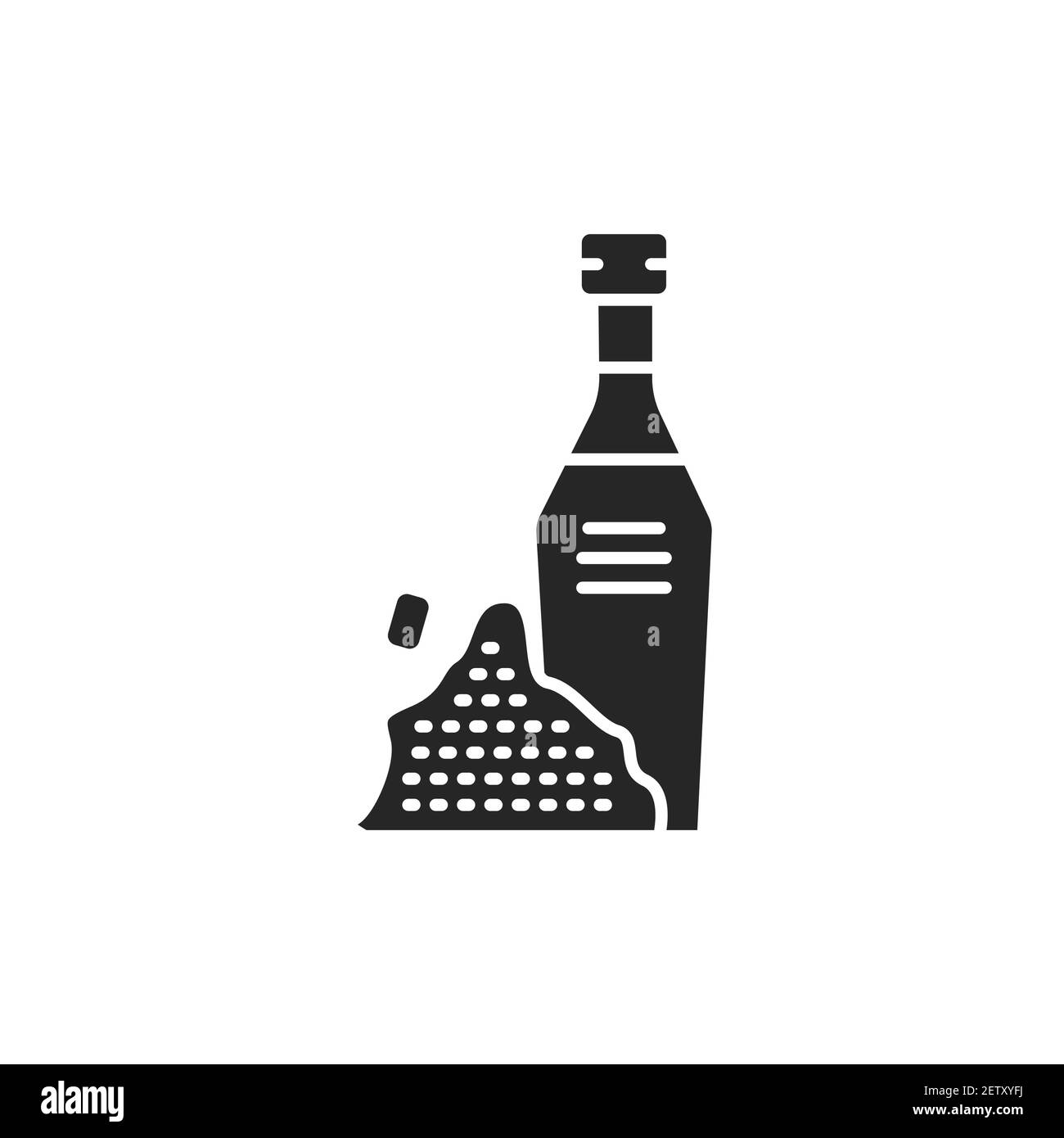 Black cumin vegetable oil glass bottle black glyph icon. Natural ...