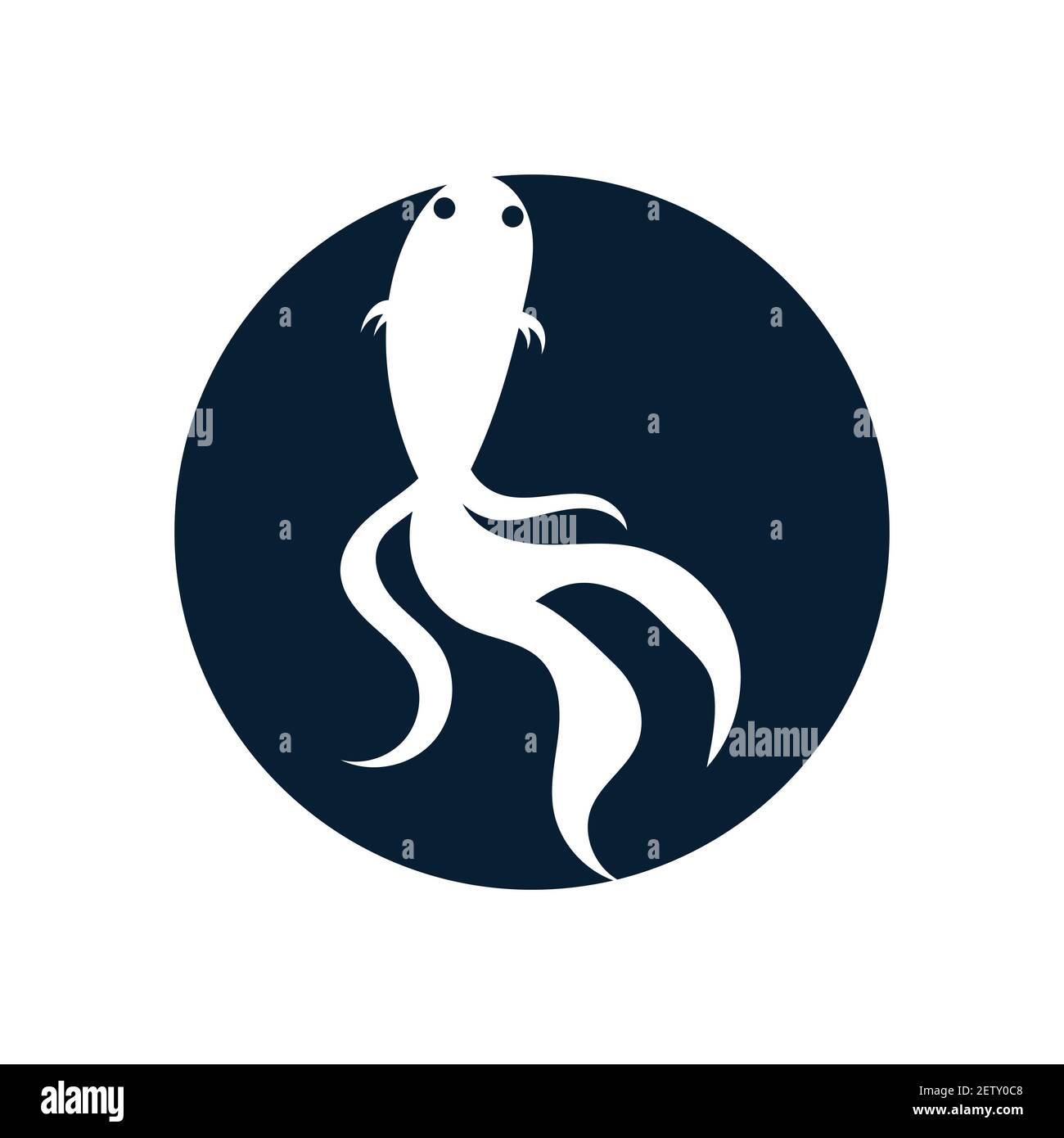 Fish animal aquatic logo beta fish design vector and illustration Stock ...