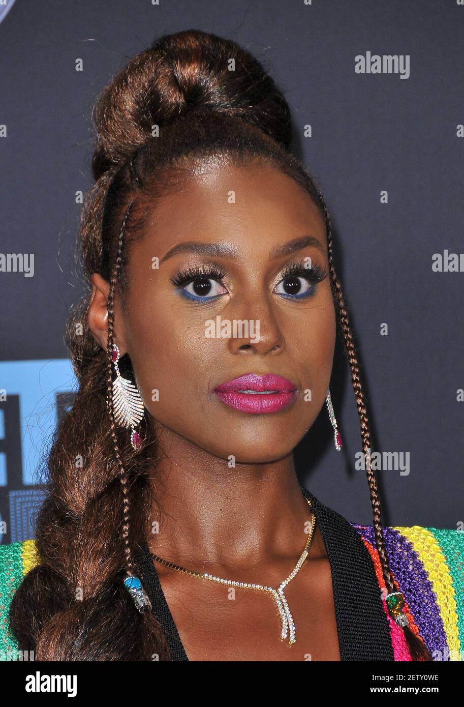 Issa Rae at the 2017 BET Awards held at Microsoft Theater on June 25 ...