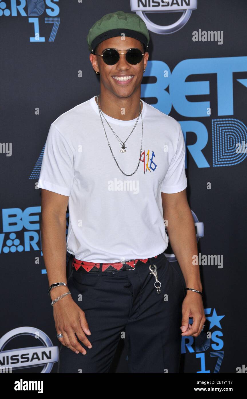 Keith Powers at the 2017 BET Awards held at Microsoft Theater on June ...