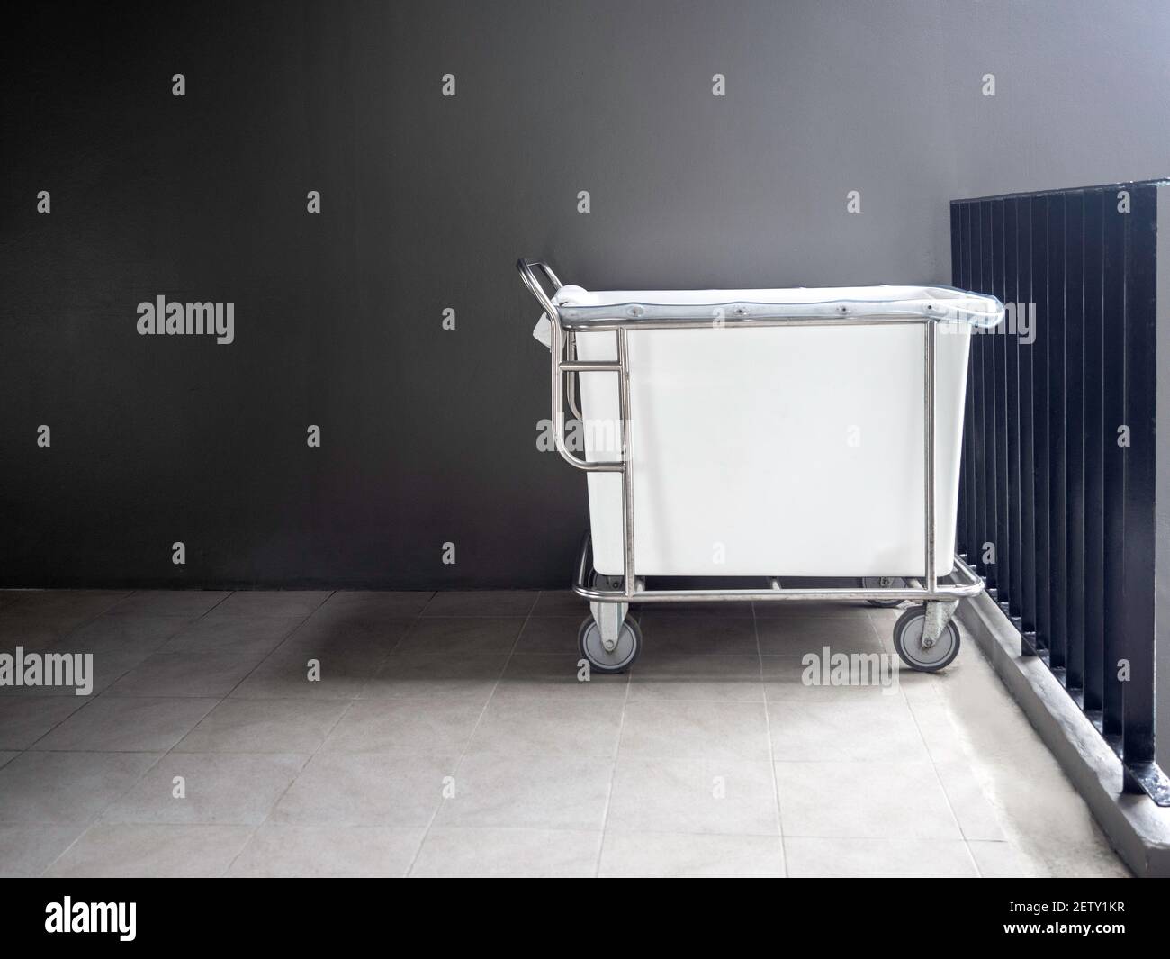 Laundry cart hi-res stock photography and images - Alamy