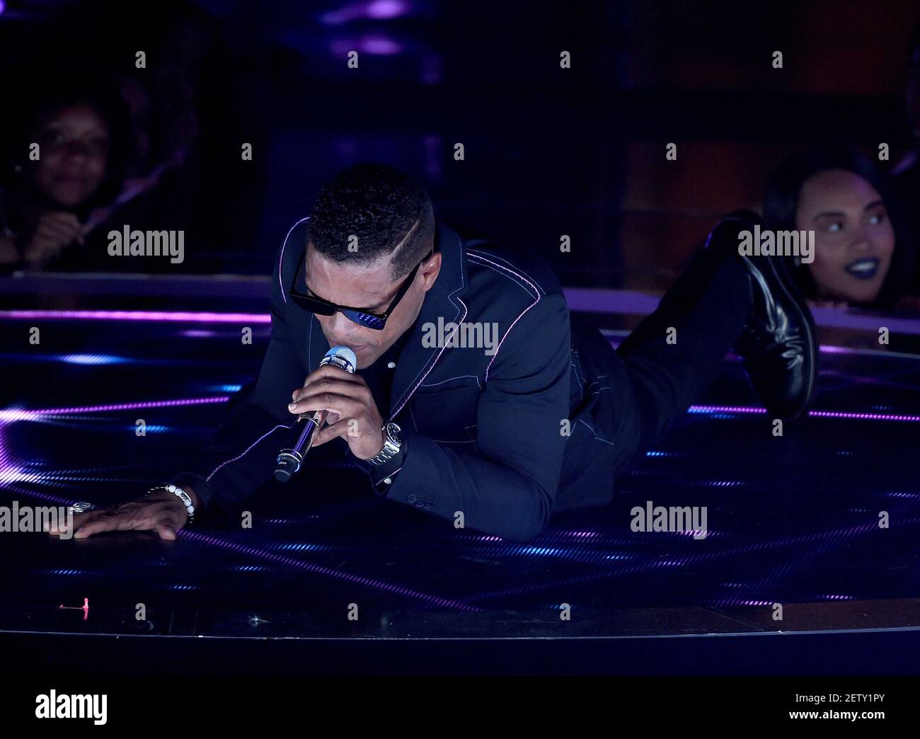LOS ANGELES - JUNE 25: Maxwell appears on the 2017 BET Awards at the ...