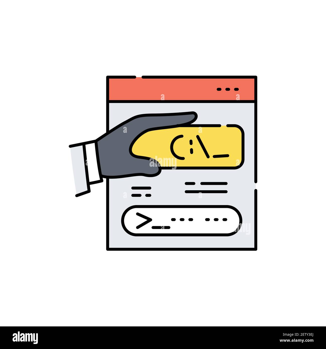 Exploit olor line icon. Pictogram for web page, mobile app, promo. UI ...