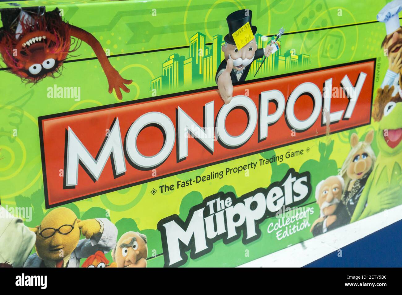 Thematic "Muppets" version of the famous Monopoly board game seen in a ...