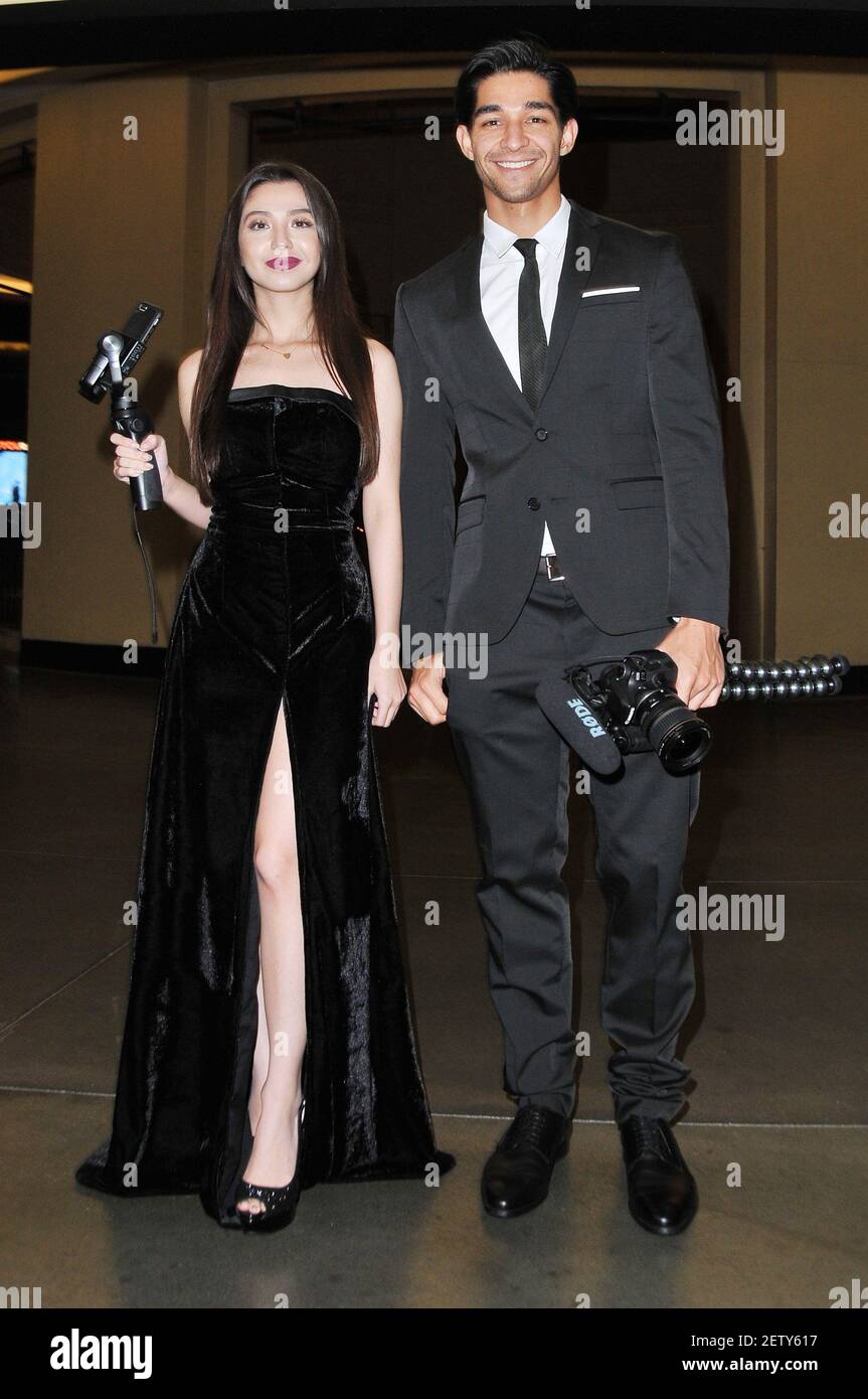 (L-R) Vloggers Donnalyn Bartolome and Wil Dasovich at the "Spider-Man ...