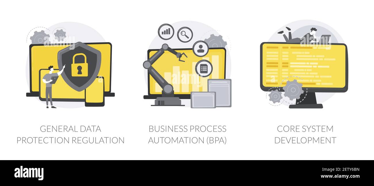 Digital transformation abstract concept vector illustrations Stock ...