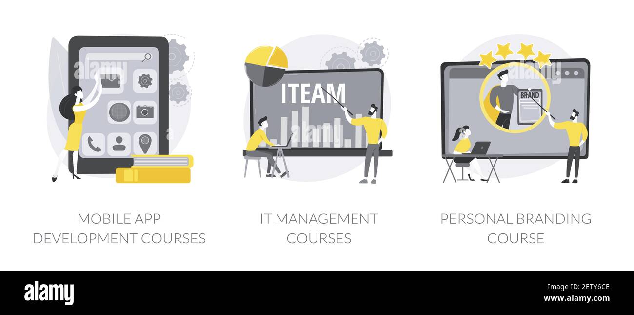 Career in IT abstract concept vector illustrations Stock Vector Image ...