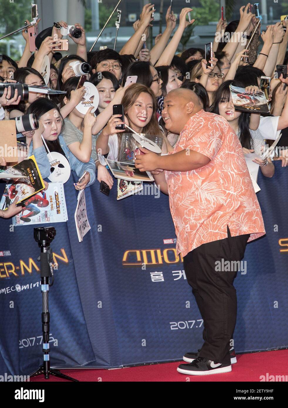 2 July 2017 - Seoul, South Korea : Actor Jacob Batalon, attends the red ...