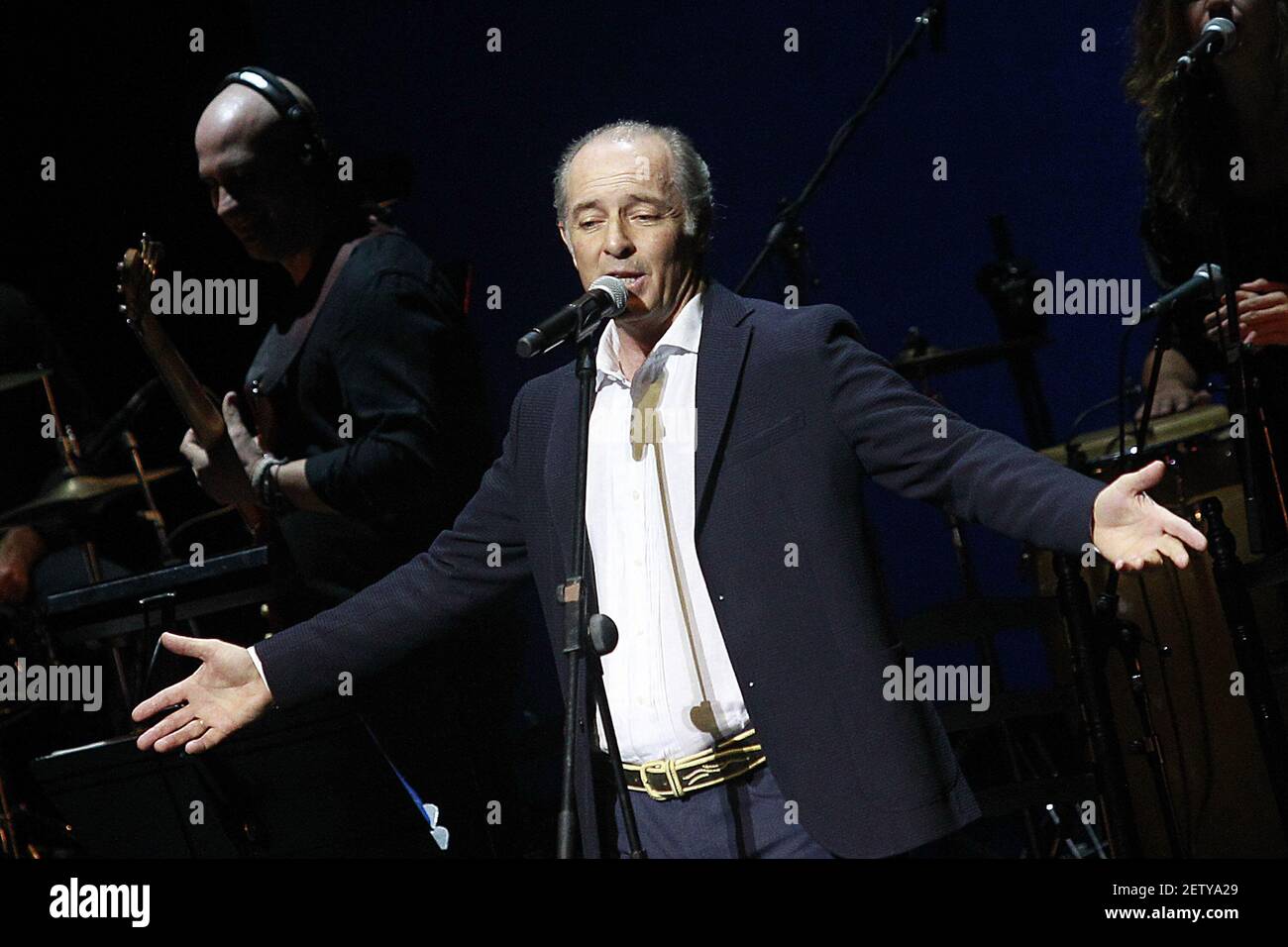 Spanish singer Jose Manuel Soto in concert. July 2, 2017. (Photo by ...